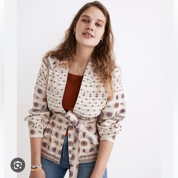 Madewell | Jackets & Coats | Madewell Jacquard Wrap Jacket | Poshmark